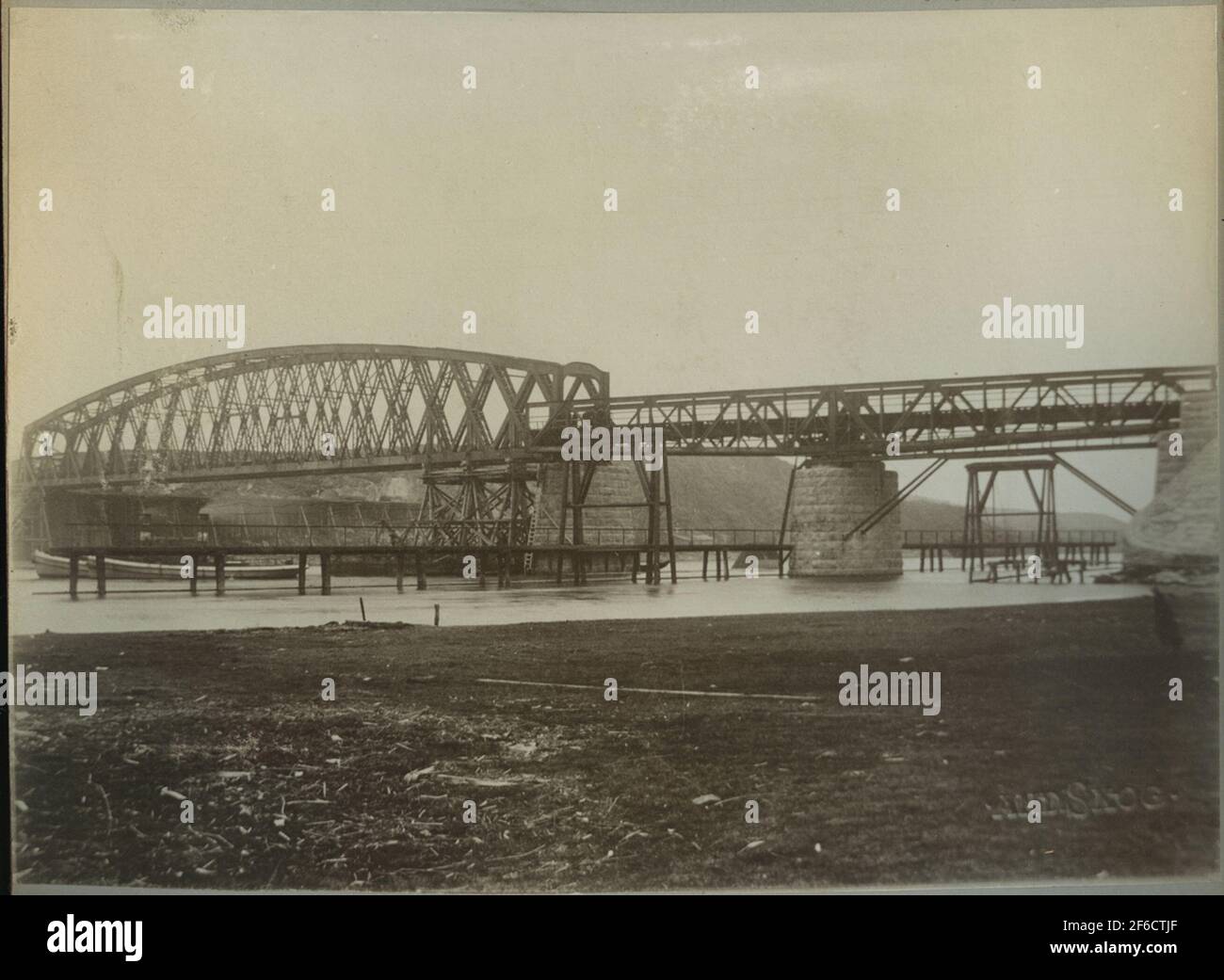Bridge over Nordre river Stock Photo - Alamy