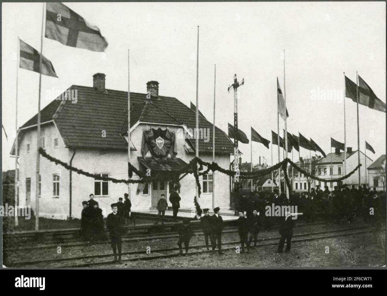 Enköping harbor station. Inauguration of the Ehrj Enköping Heby ...