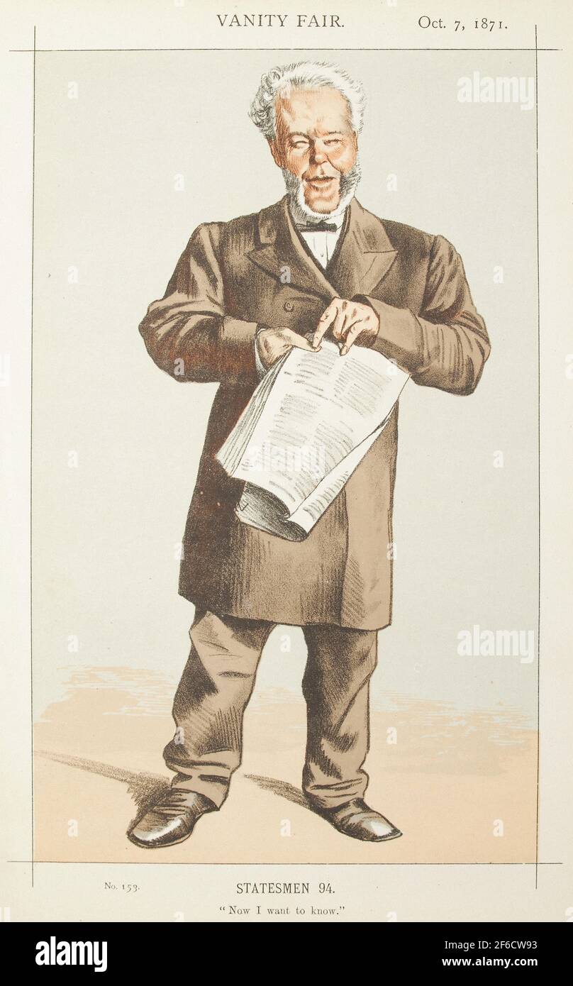 James Tissot - Statesmen No 940 Caricature Alderman Andrew Lusk M P ...