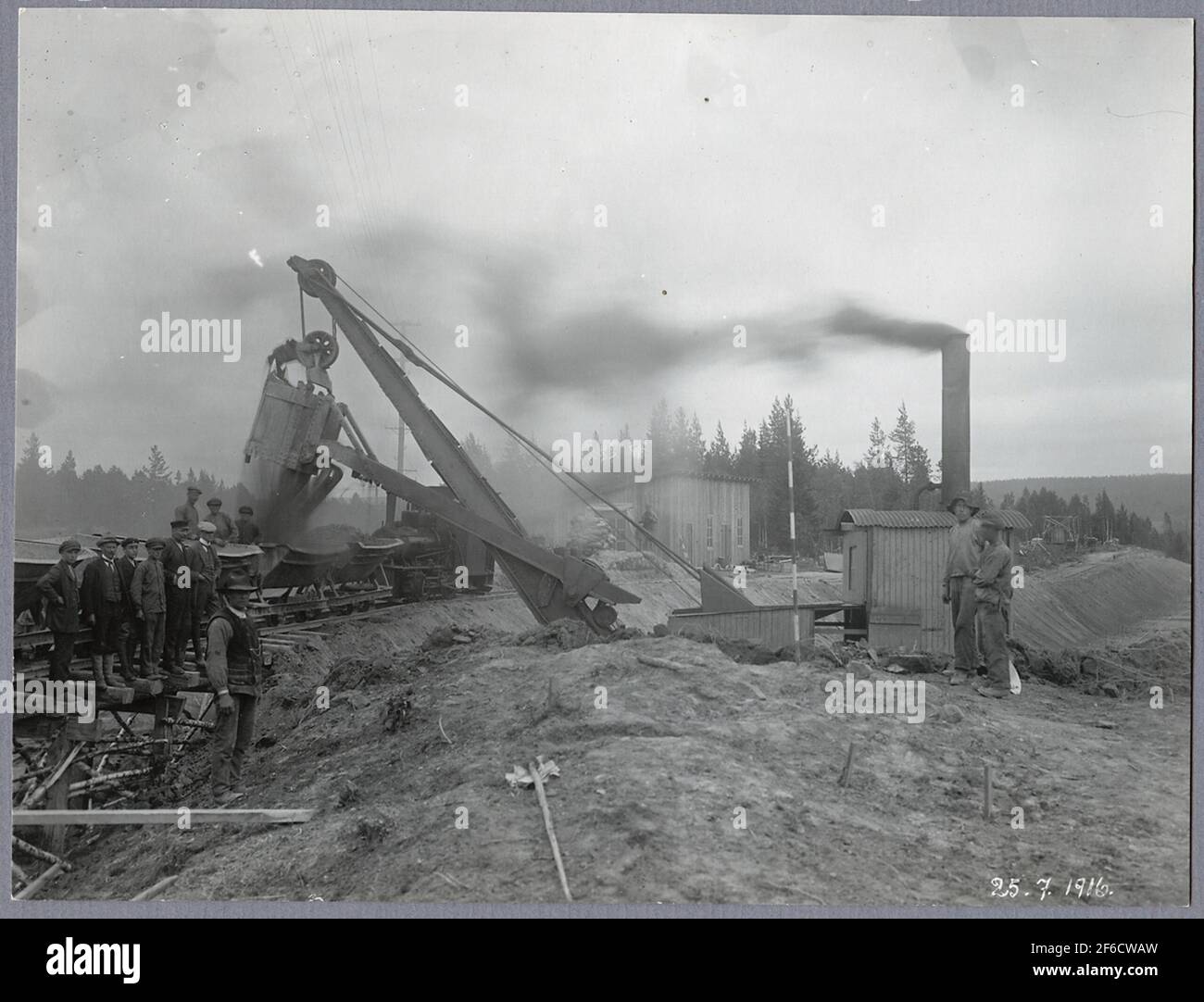 Filling of embankment Stock Photo - Alamy