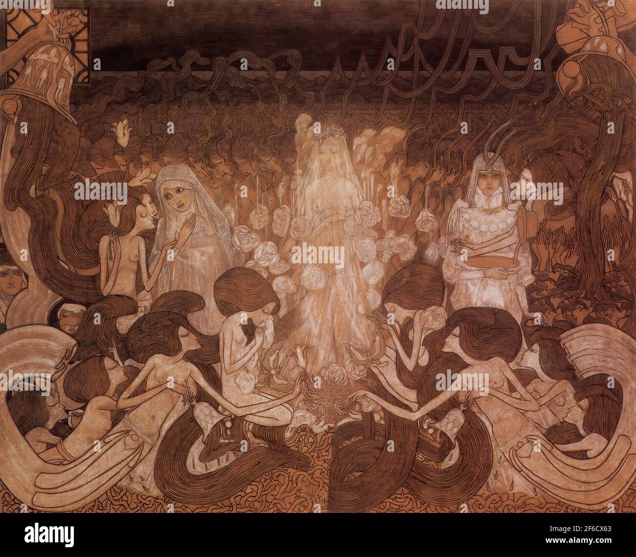 Jan Toorop - Three Fiancees Stock Photo - Alamy