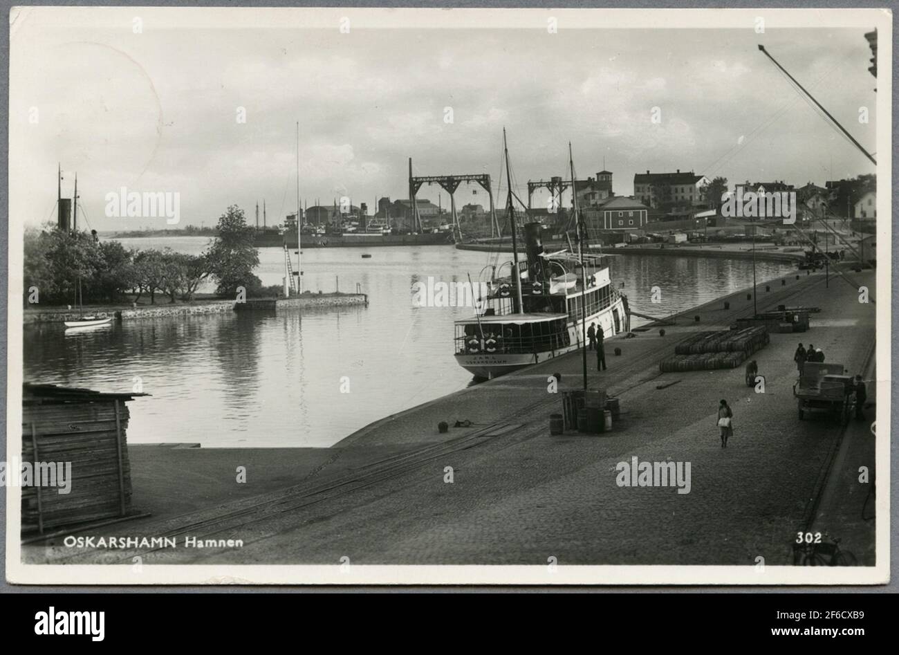 The port of Oskarshamn Stock Photo - Alamy