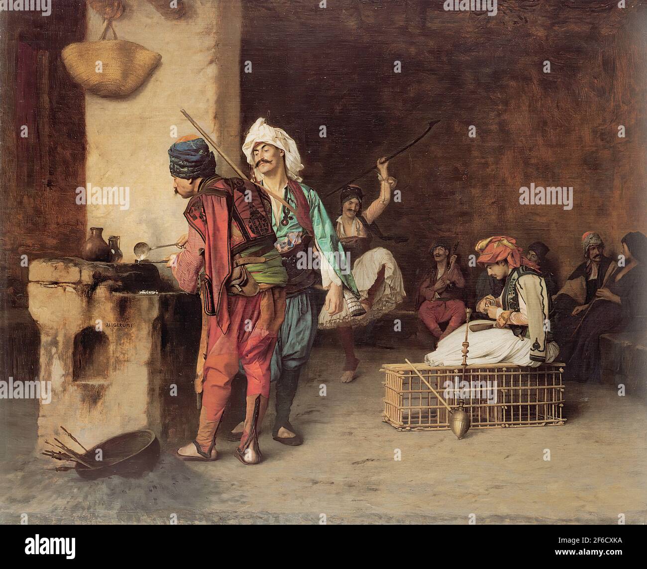 Jean-Léon Gérôme - Cafe Cairo 1883 Stock Photo - Alamy