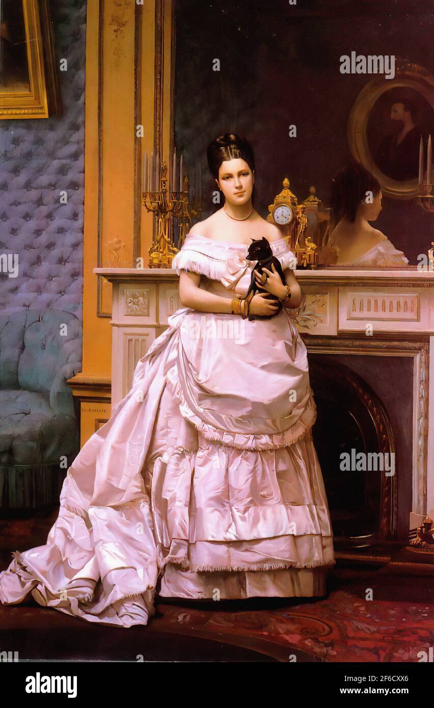 Jean-Léon Gérôme - Portrait Lady 1866 Stock Photo - Alamy