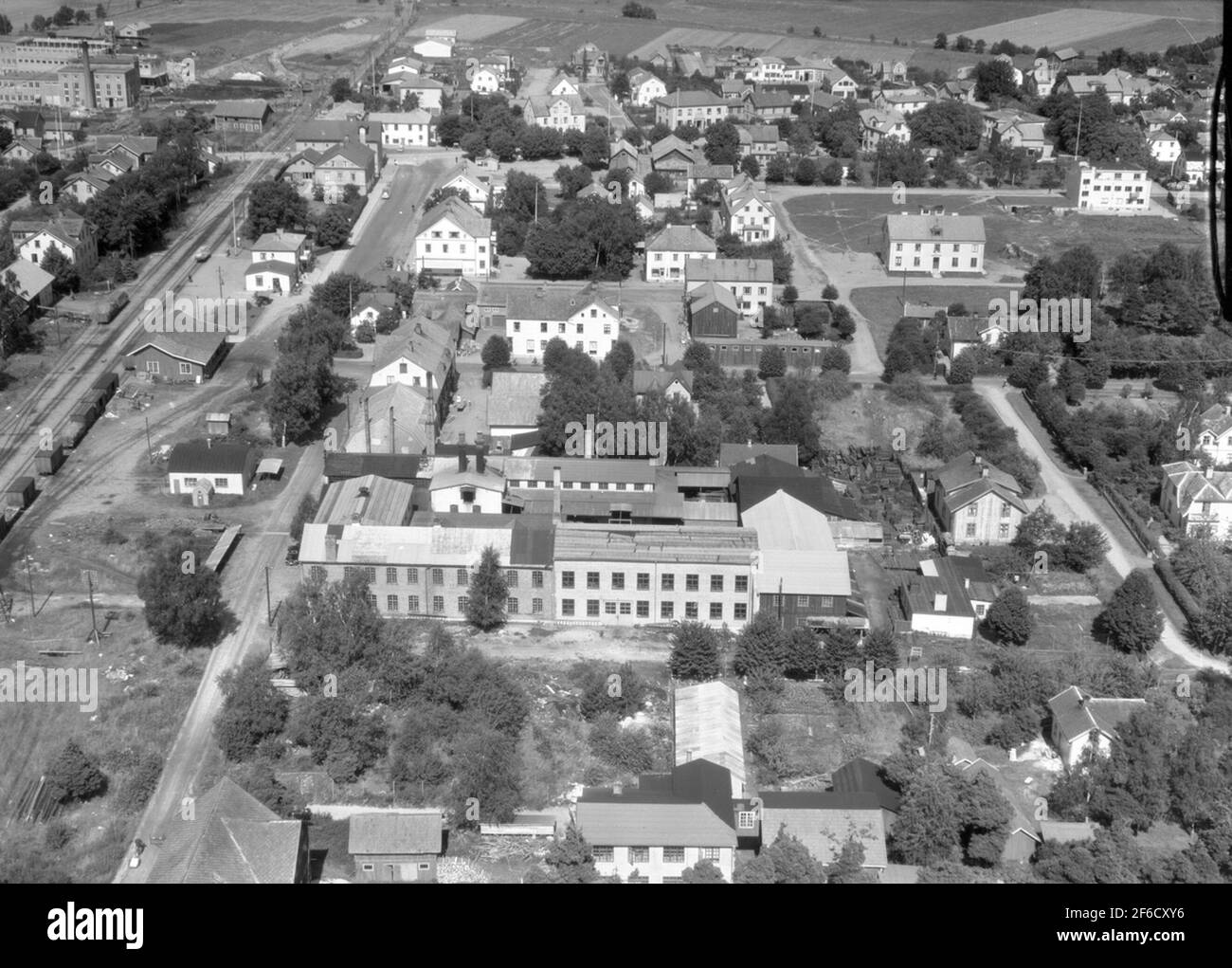 Aerial view of station Stock Photo - Alamy
