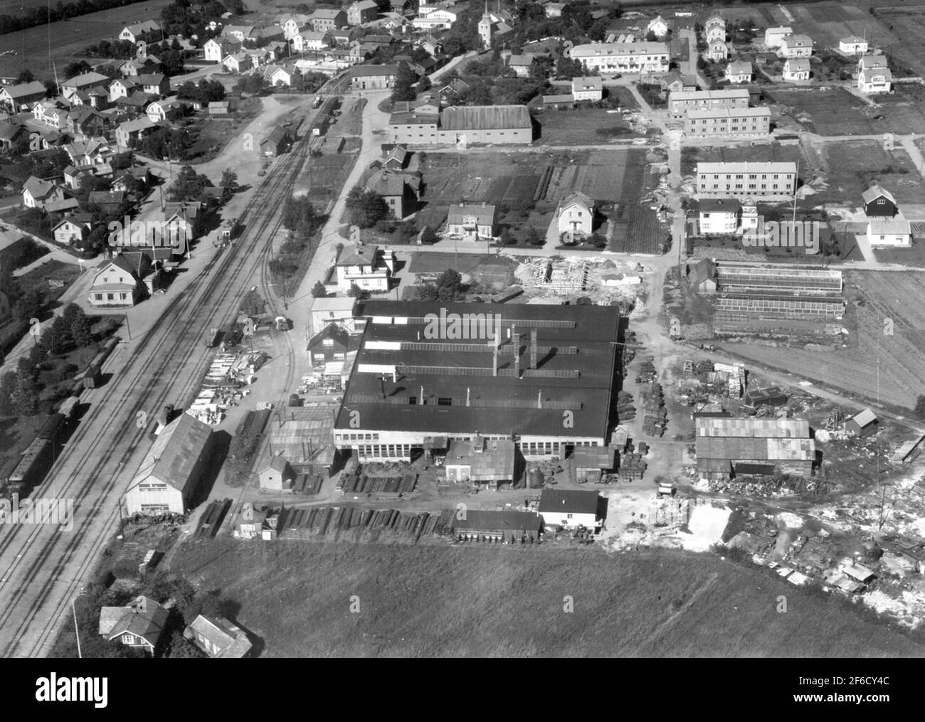 Aerial view of station Stock Photo - Alamy