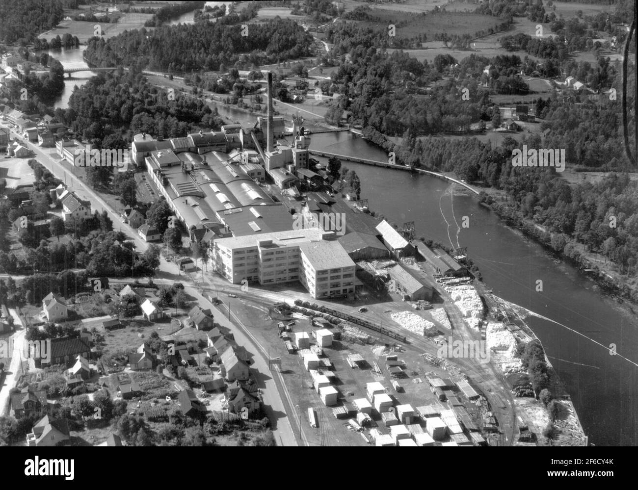 Aerial view of the mill Stock Photo - Alamy
