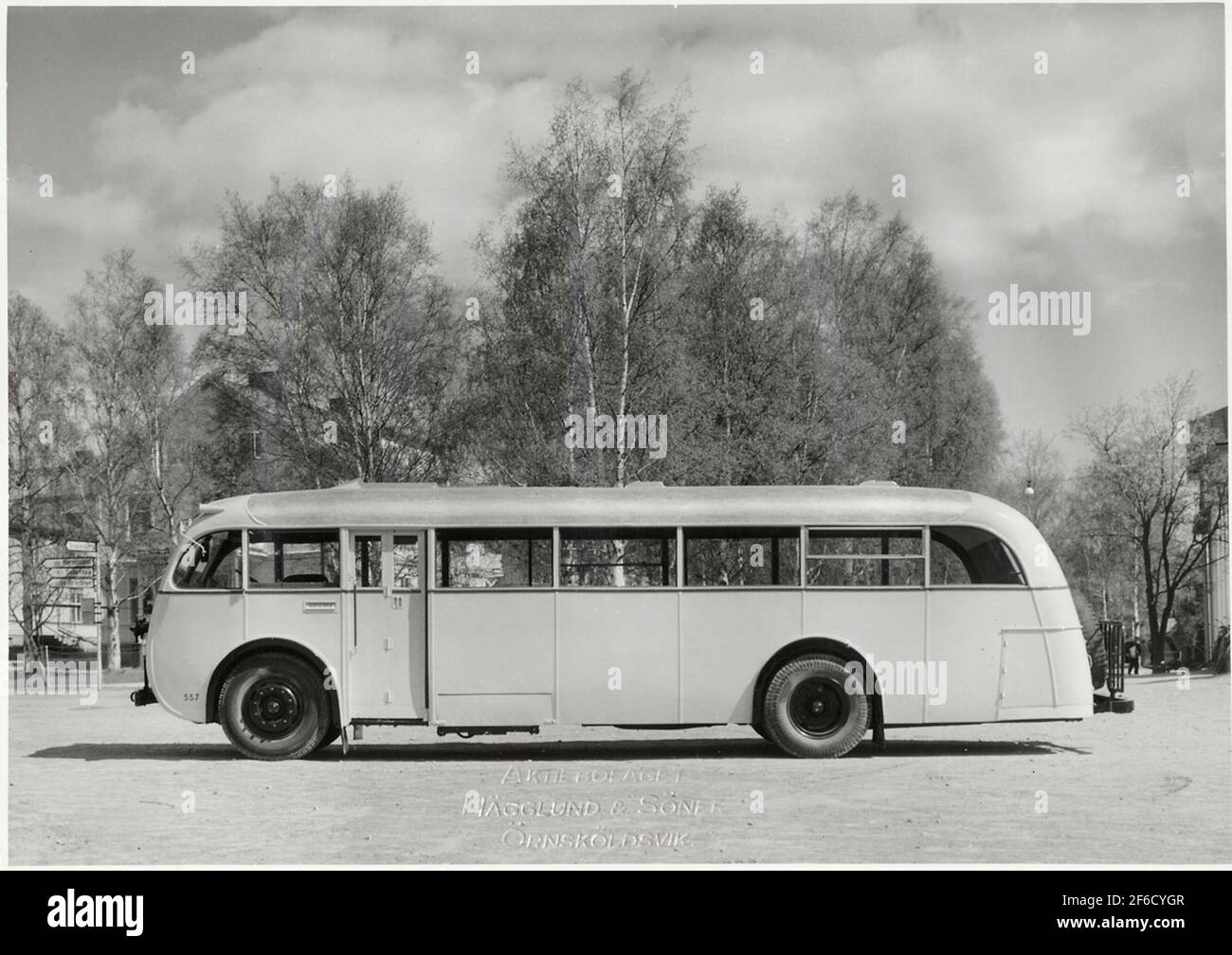 The state's railways, SJ bus 557, originally Varberg-Borås-Herrljunga ...