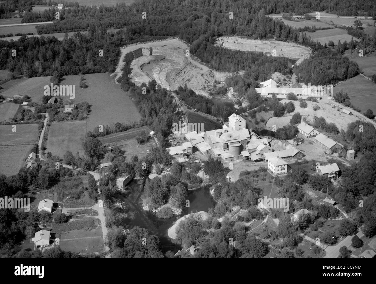 Aerial view of the mill Stock Photo - Alamy