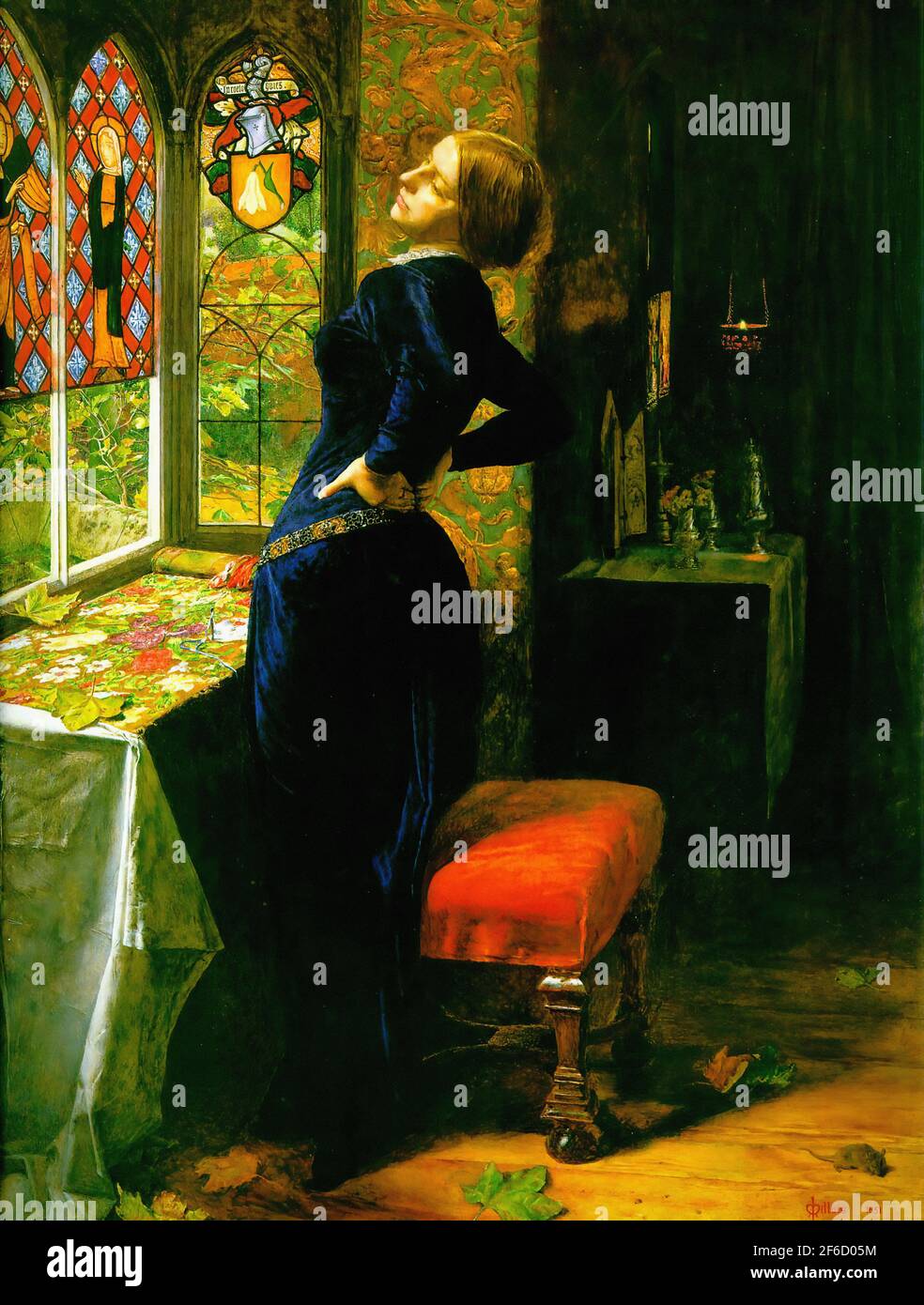 John Everett Millais - Mariana Moated Grange 1850 Stock Photo - Alamy