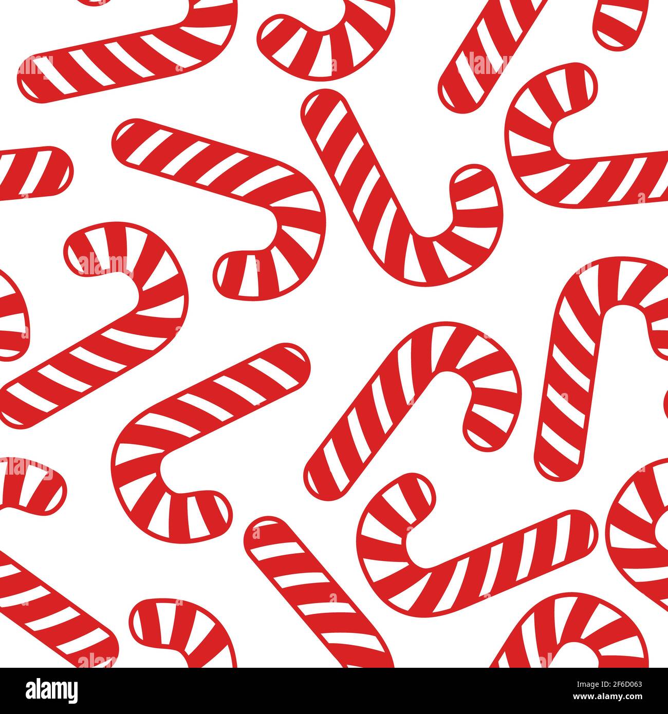 Vector seamless pattern from candy canes. Design for Christmas ...