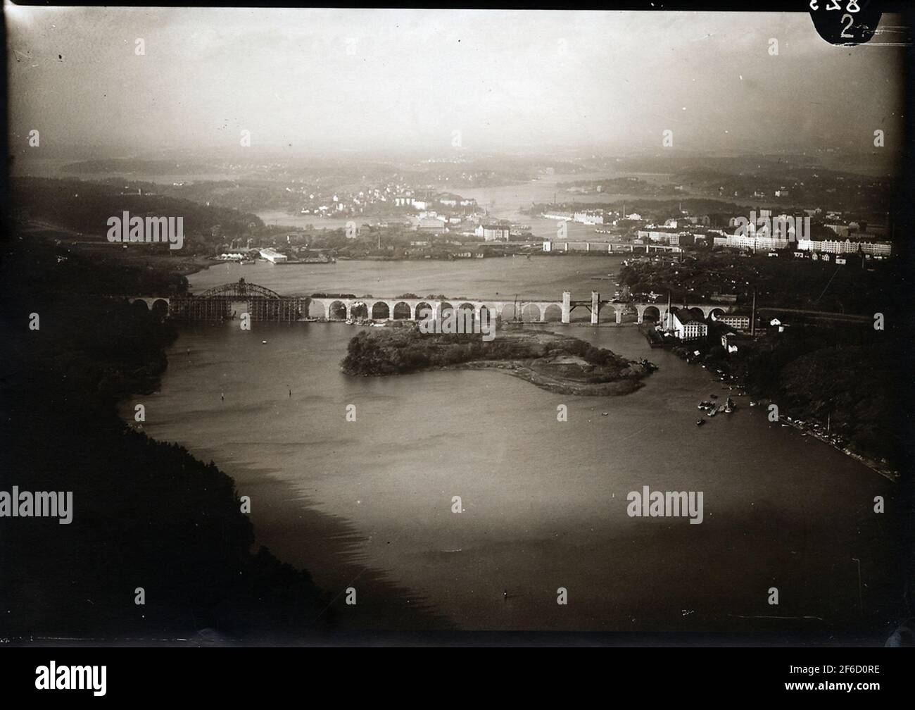 The Årstabron, aerial view of the west Stock Photo - Alamy