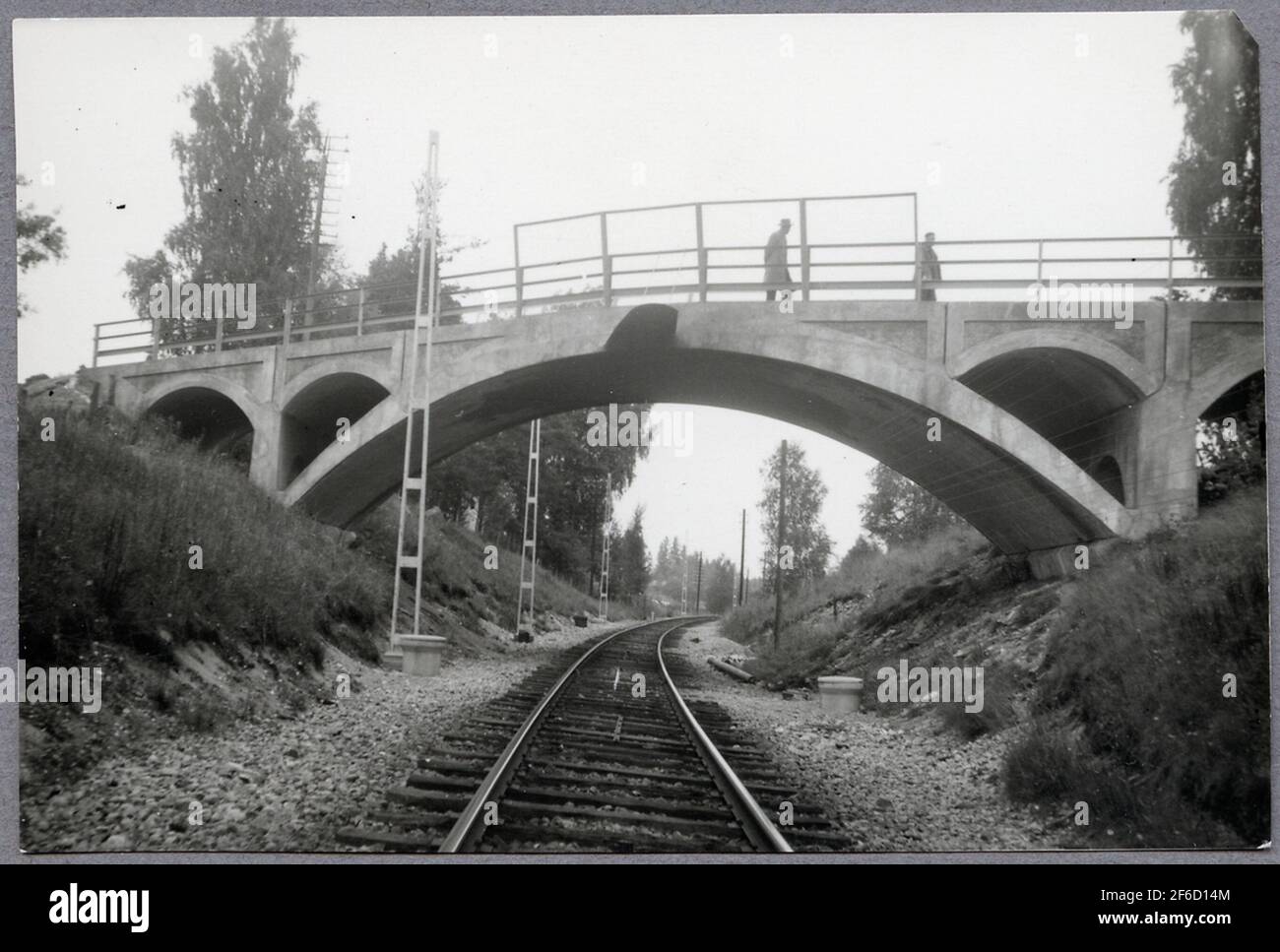 Road bridge on the line between Söderhamn and Sundsvall C. The contact ...