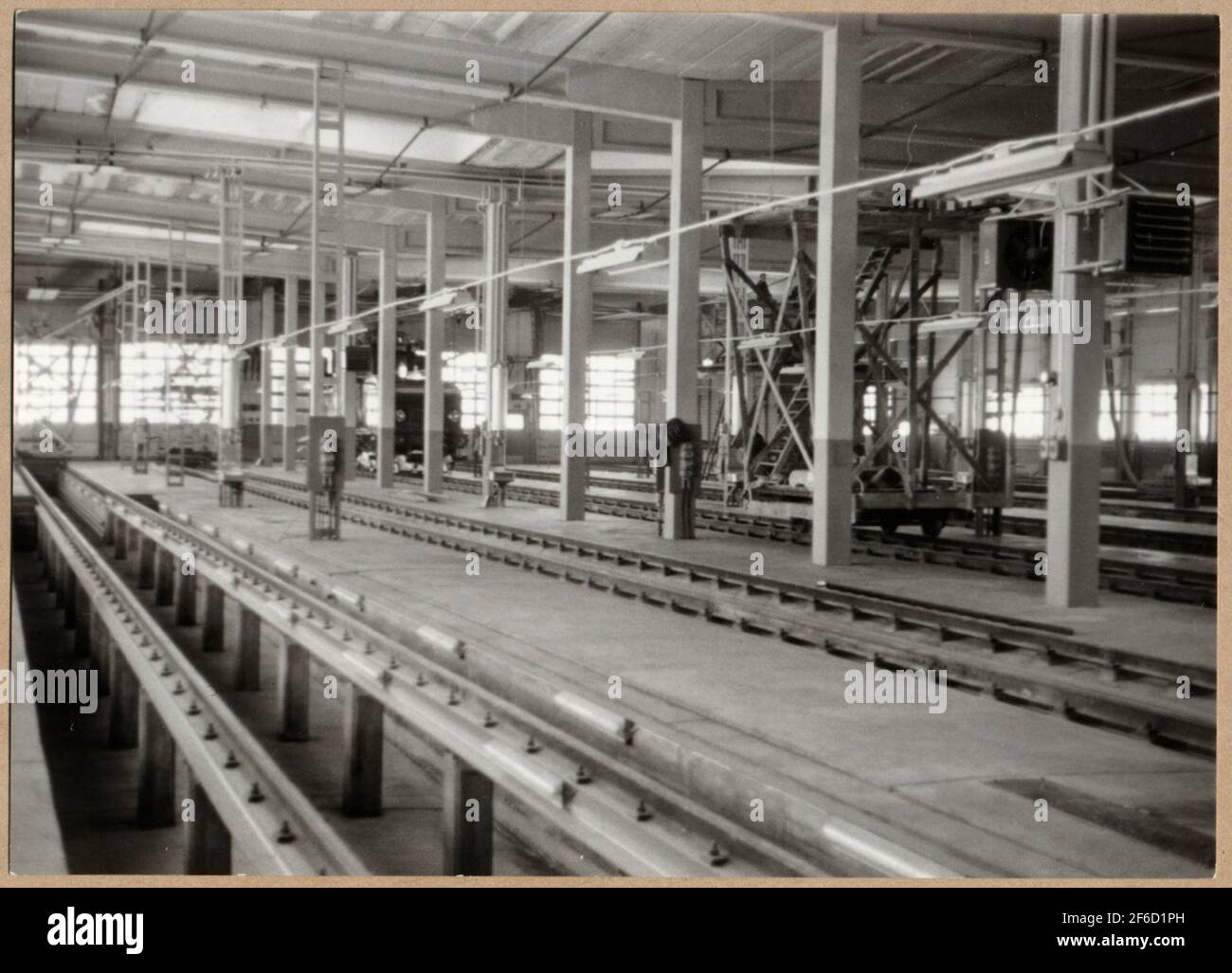 Interior of locomotive with platforms in image Stock Photo - Alamy