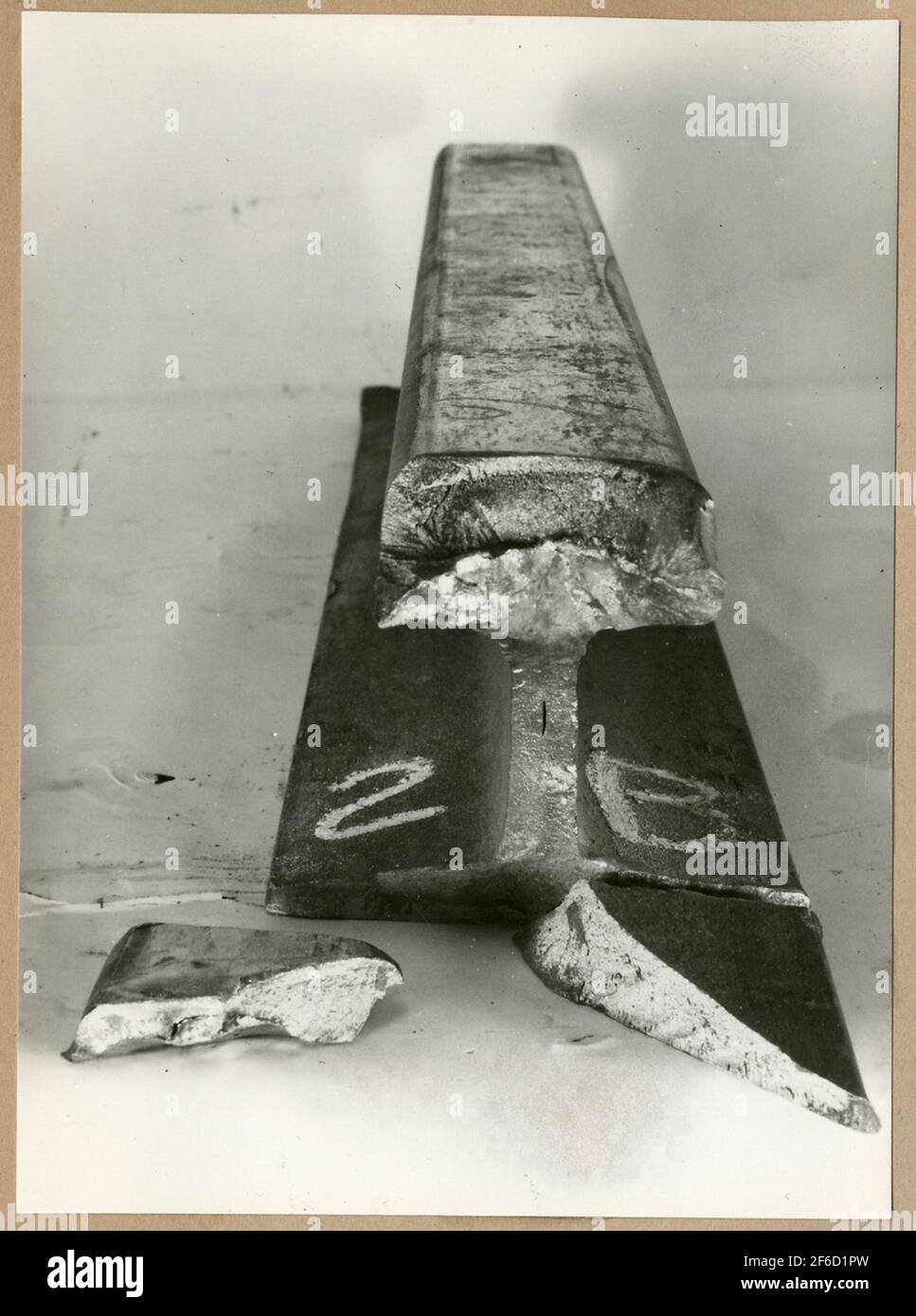 Parts of rail after rail fracture at Getå on 30/5 1959 Stock Photo - Alamy Parts of rail after rail fracture at Getå on 30/5 1959 Stock Photo - Alamy