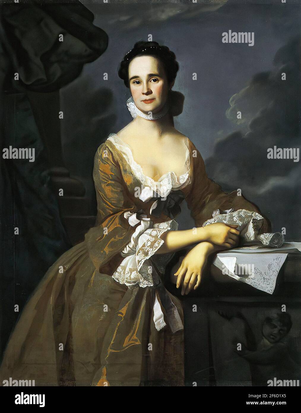 John Singleton Copley - Mrs Daniel Hubbard Mary Greene 1764 Stock Photo ...