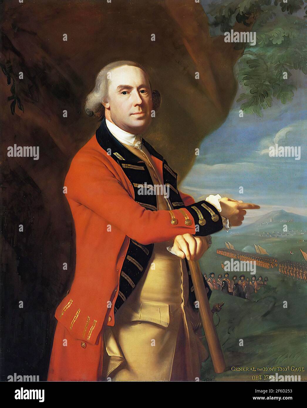 John Singleton Copley - Portrait General Thomas Gage 1769 Stock Photo ...