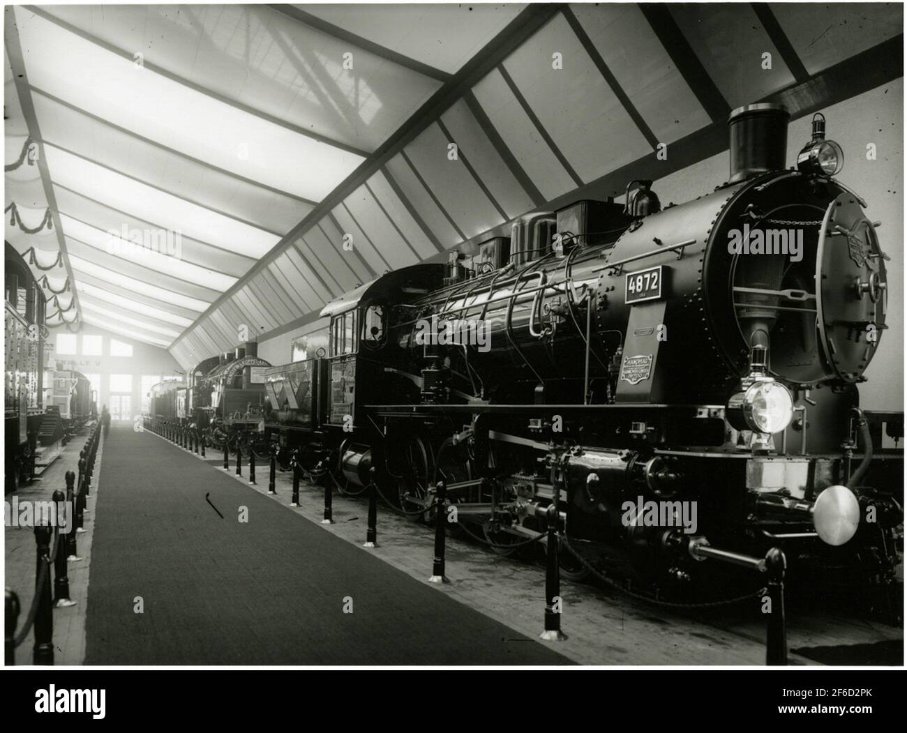 Baltic exhibition 1914. Steam LOCK on line Stock Photo - Alamy