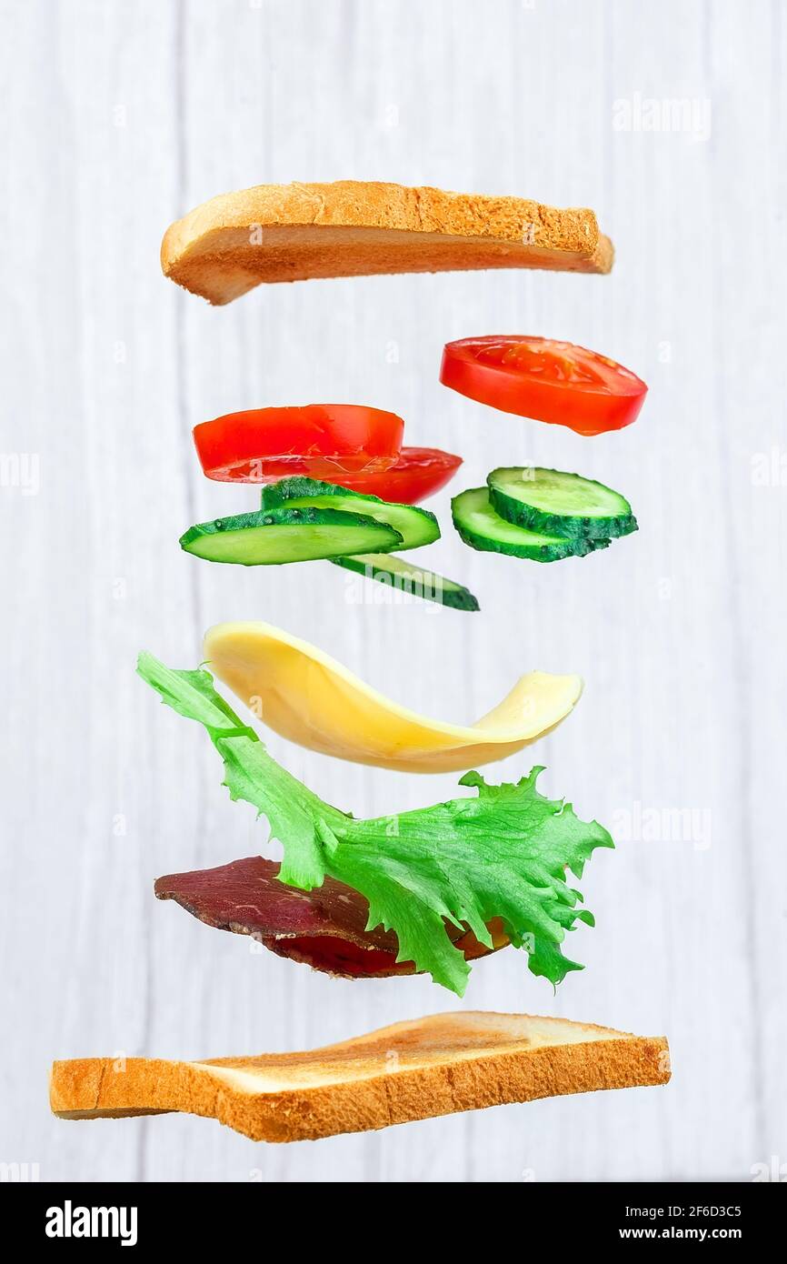 Deconstructed food layers hi-res stock photography and images - Alamy