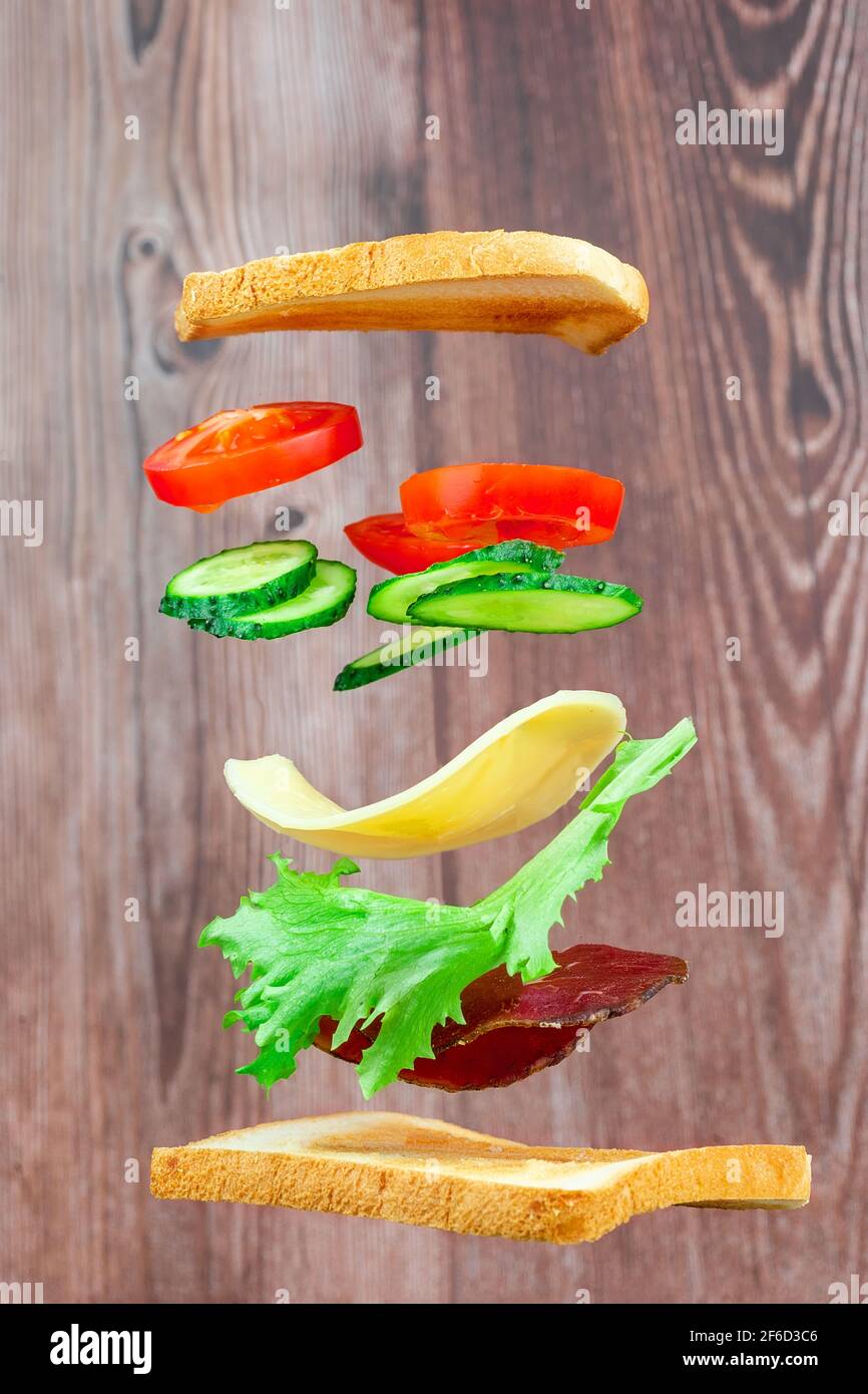 Deconstructed food layers hi-res stock photography and images - Alamy