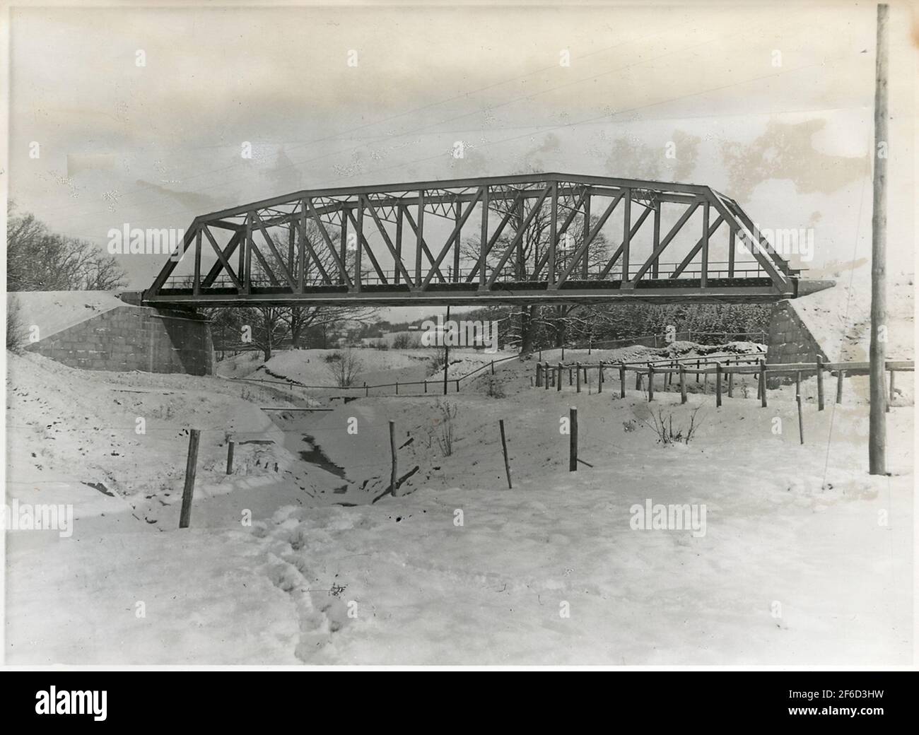 Railway bridge at the salt source Stock Photo - Alamy