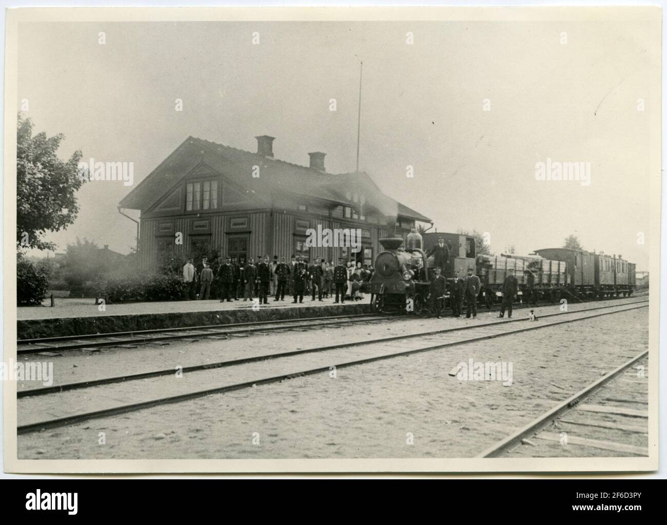 Steam Kinds Railway, Khdj Lok 1 "Kind" at Svenljunga station Stock ...