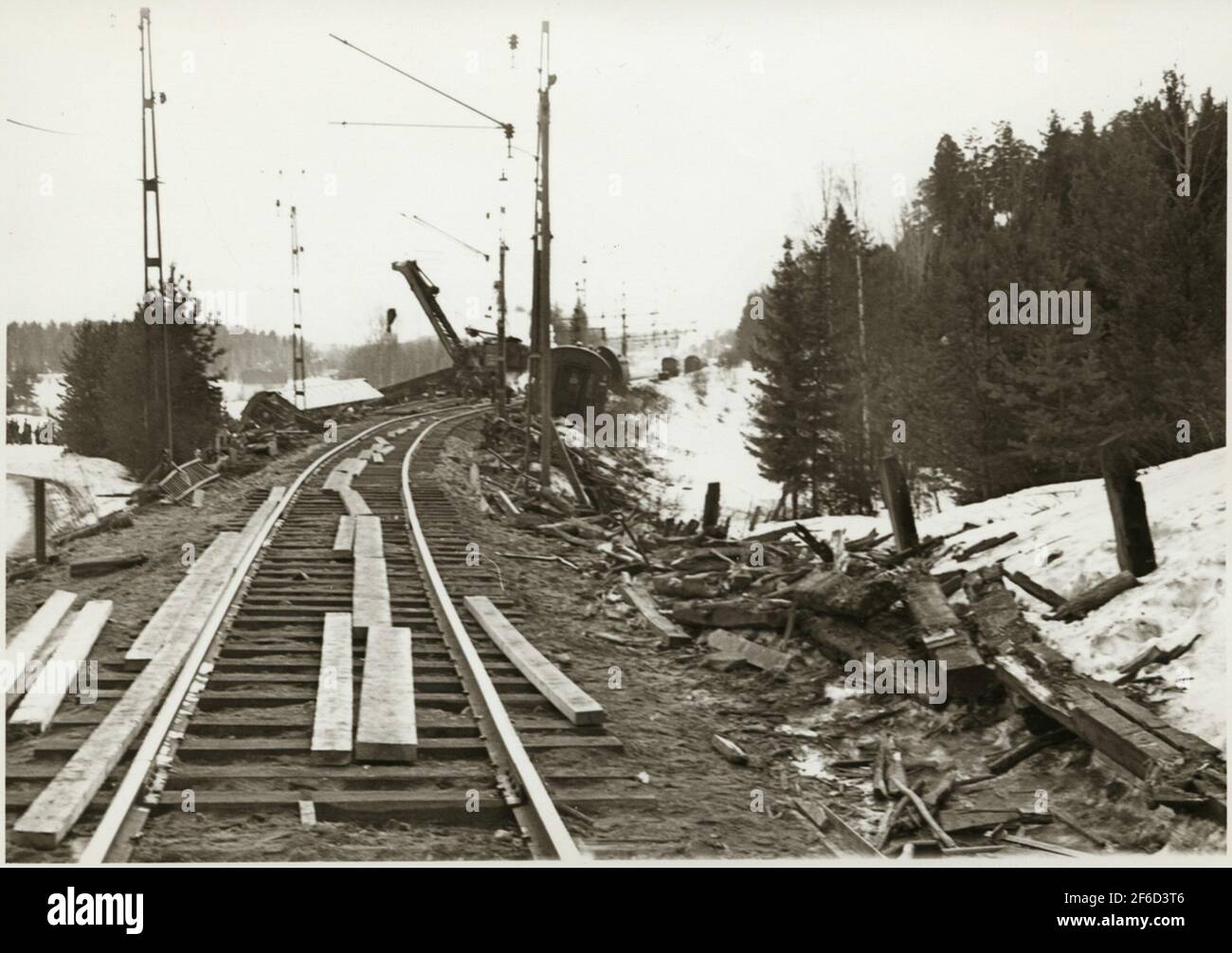The scene of the accident at Granbo Stock Photo - Alamy