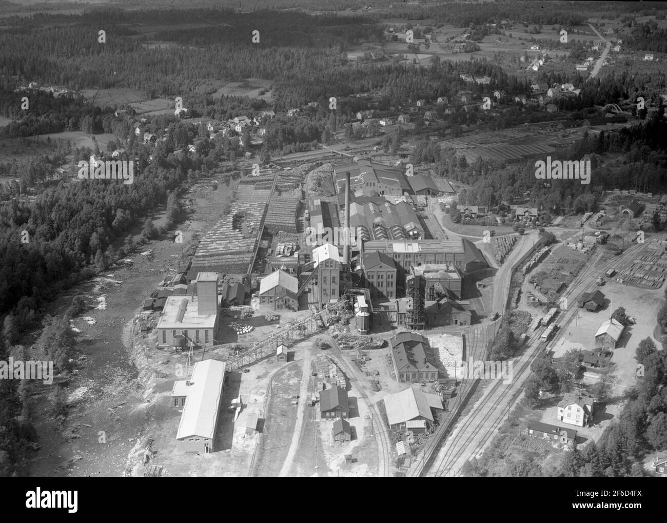 Aerial view of station Stock Photo - Alamy