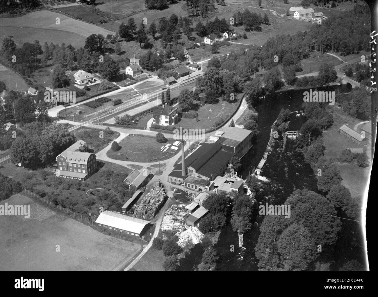 Aerial view of station Stock Photo - Alamy
