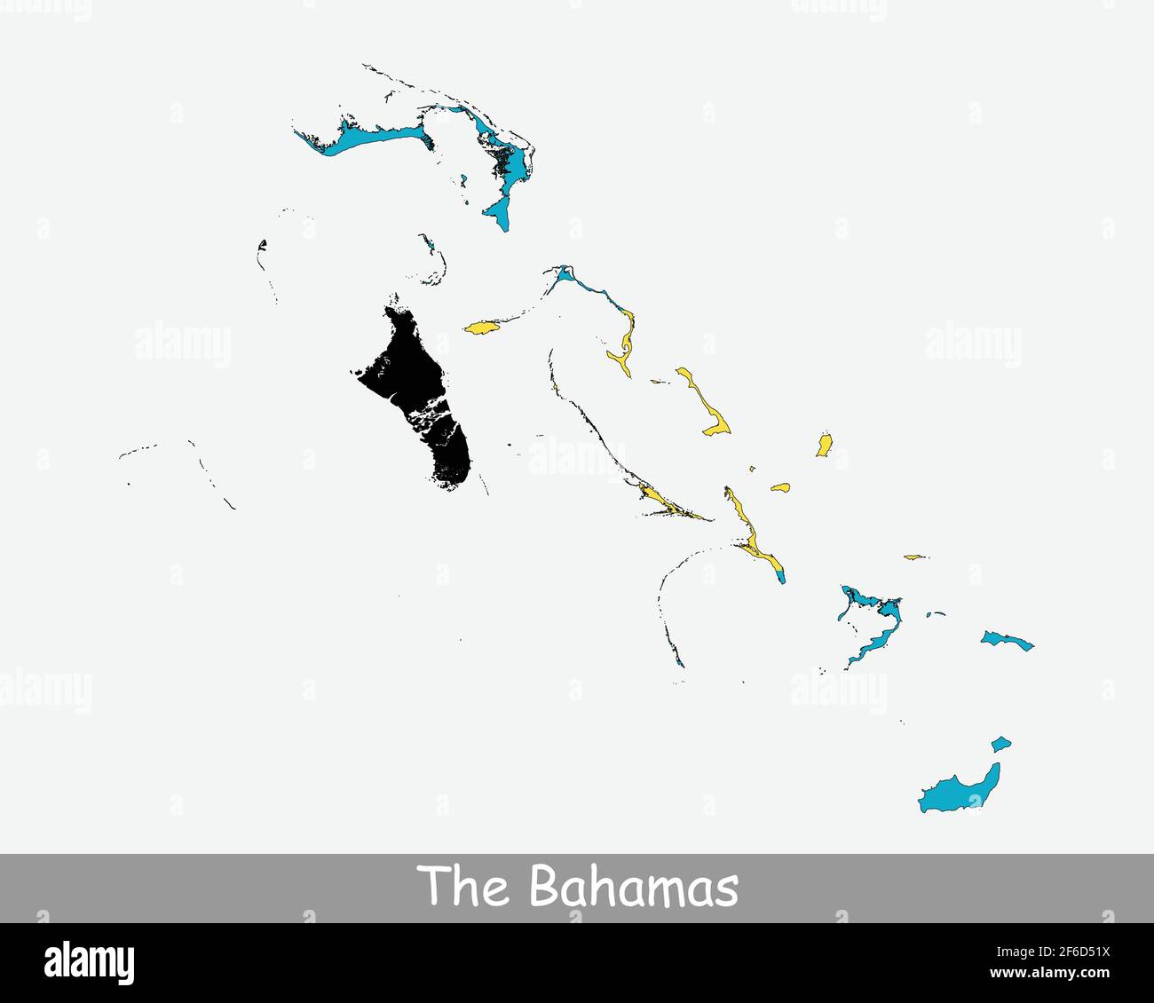The Bahamas Map Flag Map Of The Bahamas With The National Flag