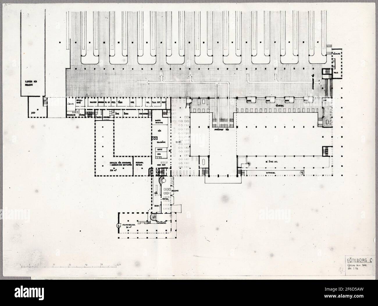 Construction drawing of the station house Stock Photo - Alamy