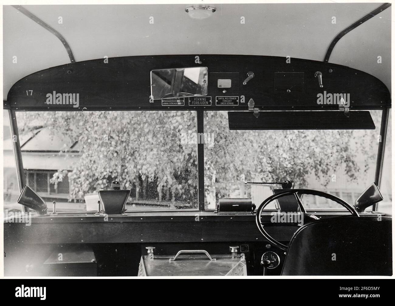The windshield on a bus Stock Photo - Alamy