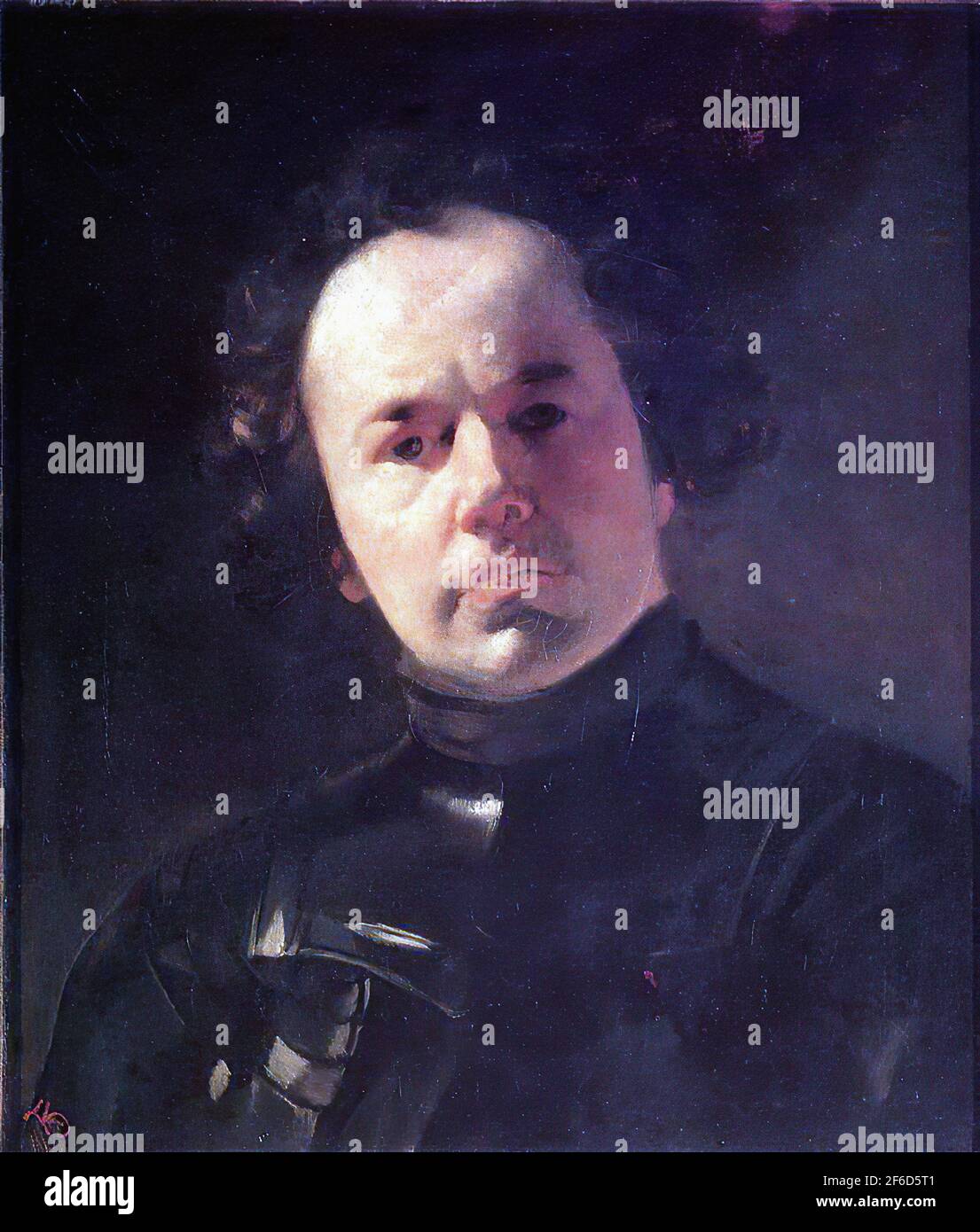 Karl Bryullov - Portrait Y F Yanenko with Armour 1841 Stock Photo - Alamy