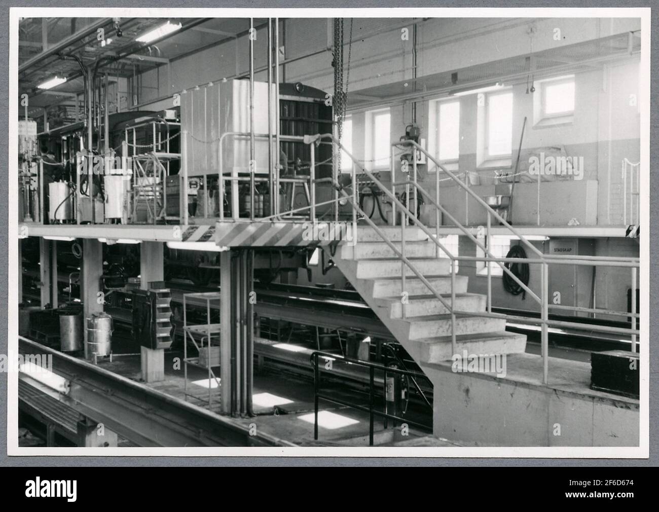 Maintenance hall at Sävenäs Stock Photo - Alamy