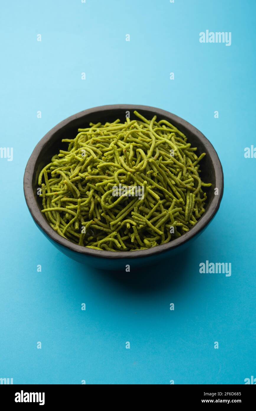 Indian besan sev hi-res stock photography and images - Alamy
