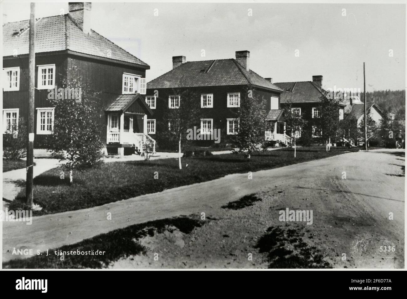 These houses are service homes owned by the state's railways, SJ in ...