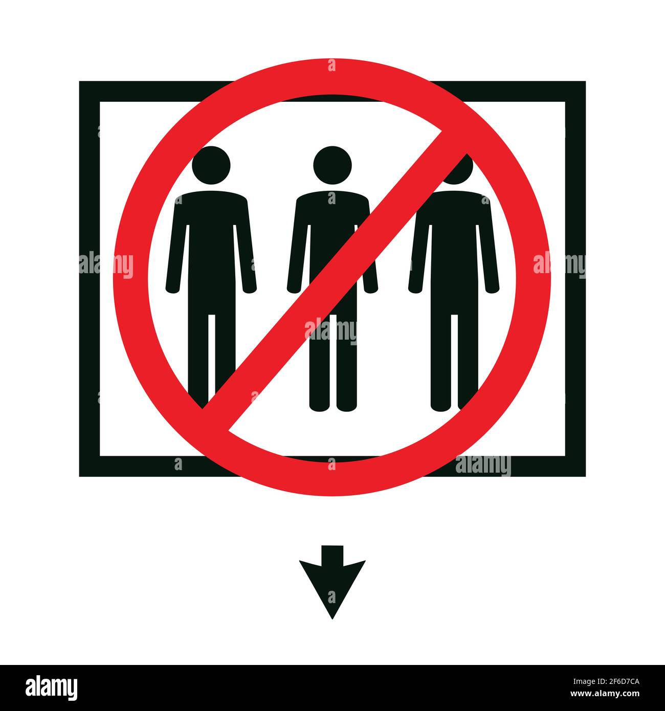 Do not use elevator or lift to move down. Prohibition sign Stock Vector ...