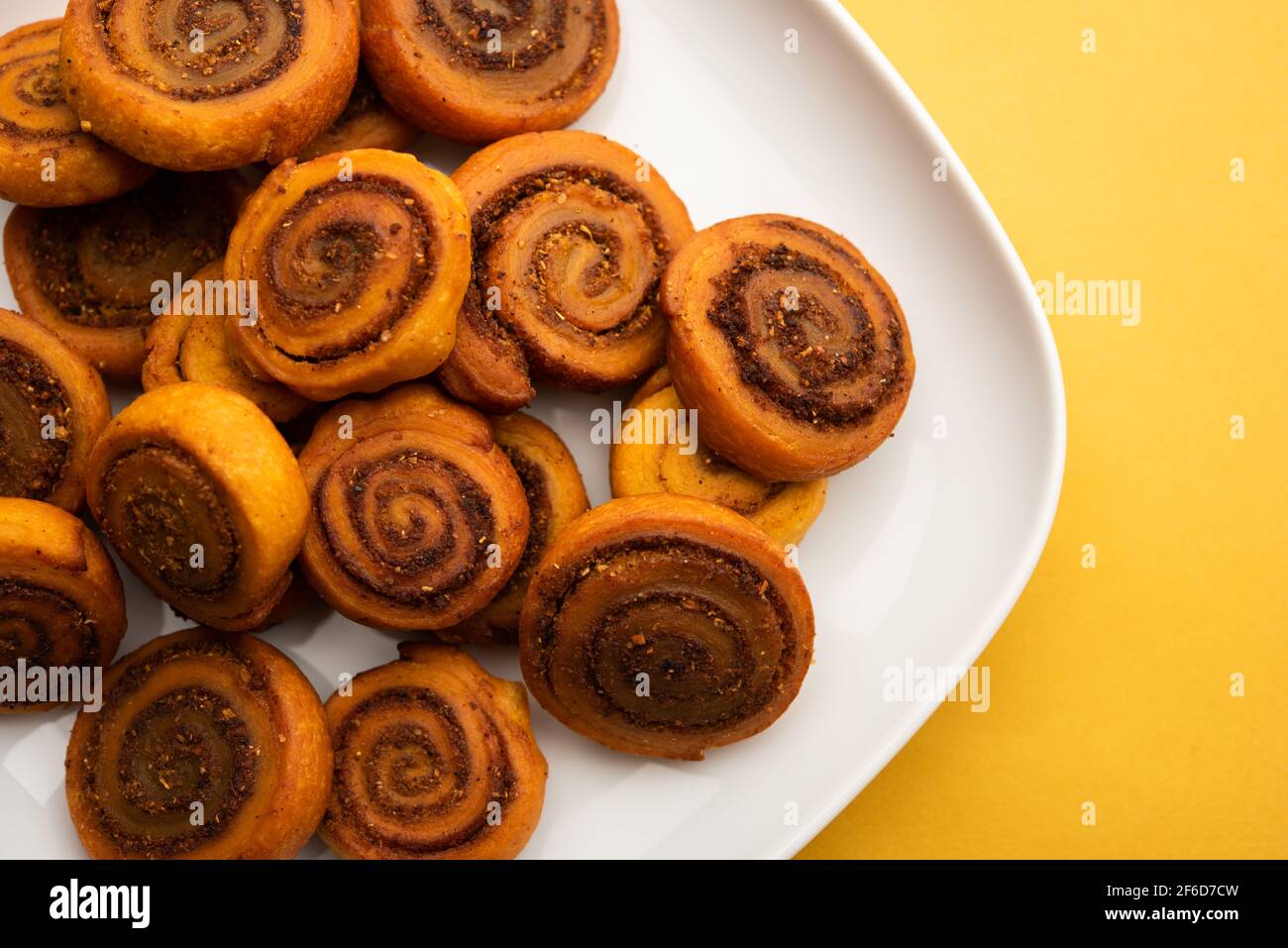 Indian Traditional tasty Snack Bhakarwadi Also Known as Bakarwadi ...