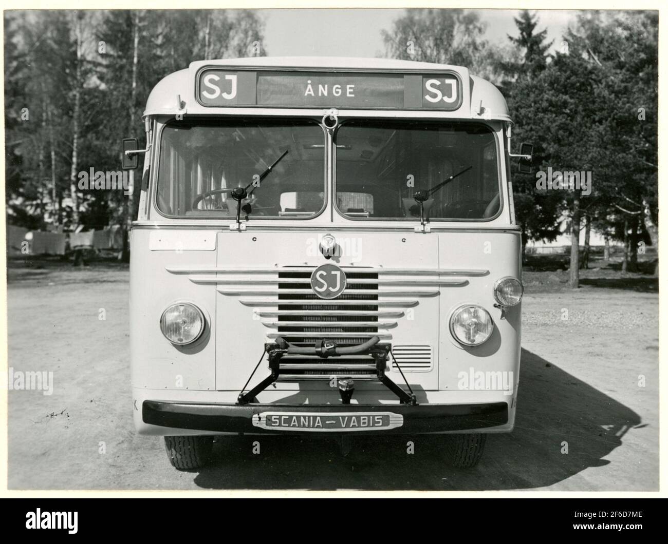 The state's railways, SJ bus. This bus operates anxia Stock Photo - Alamy