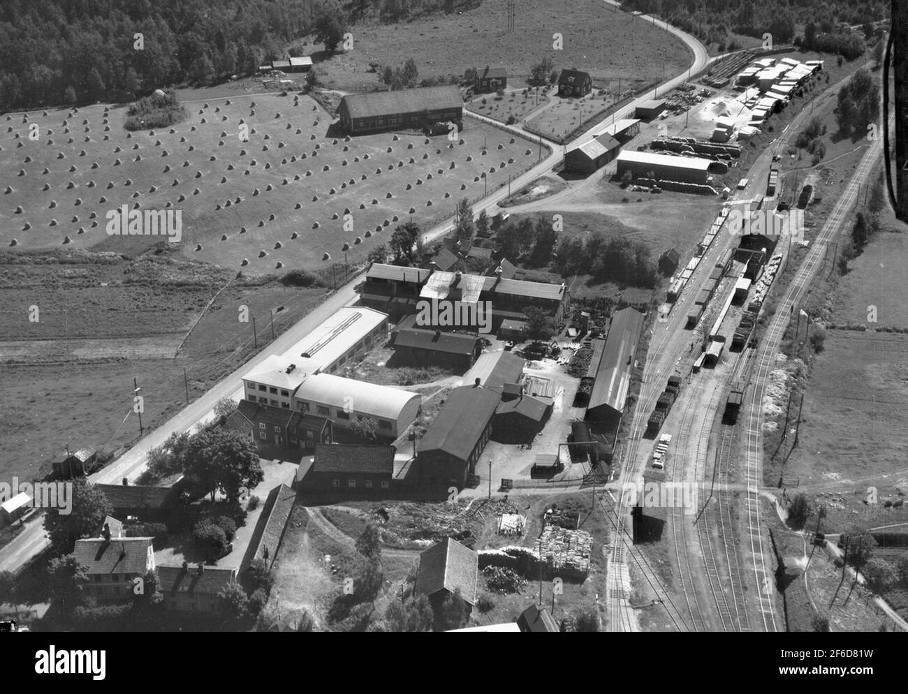 Aerial view of station Stock Photo - Alamy