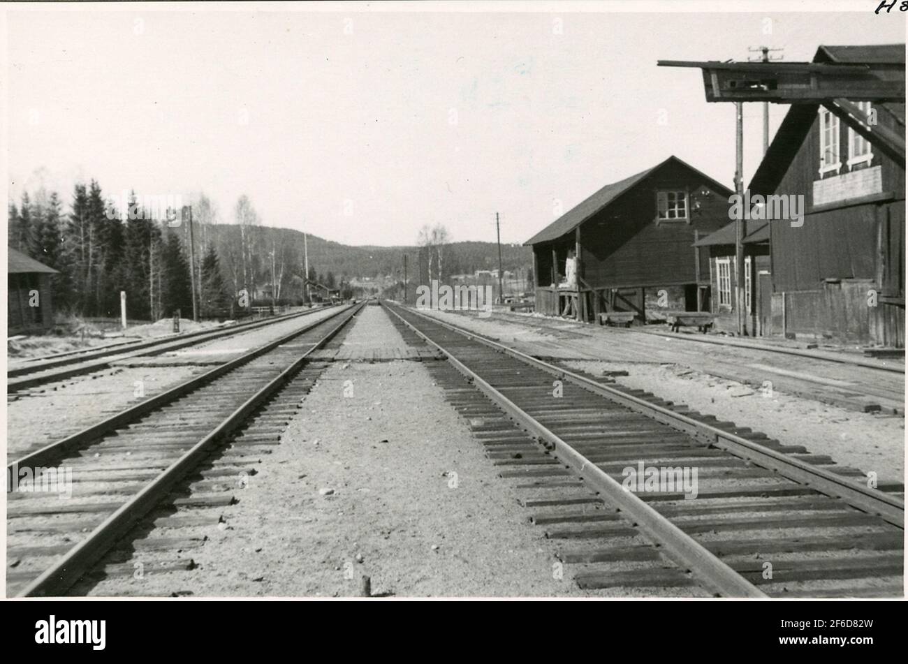 The railroad at Simeå Station Stock Photo - Alamy
