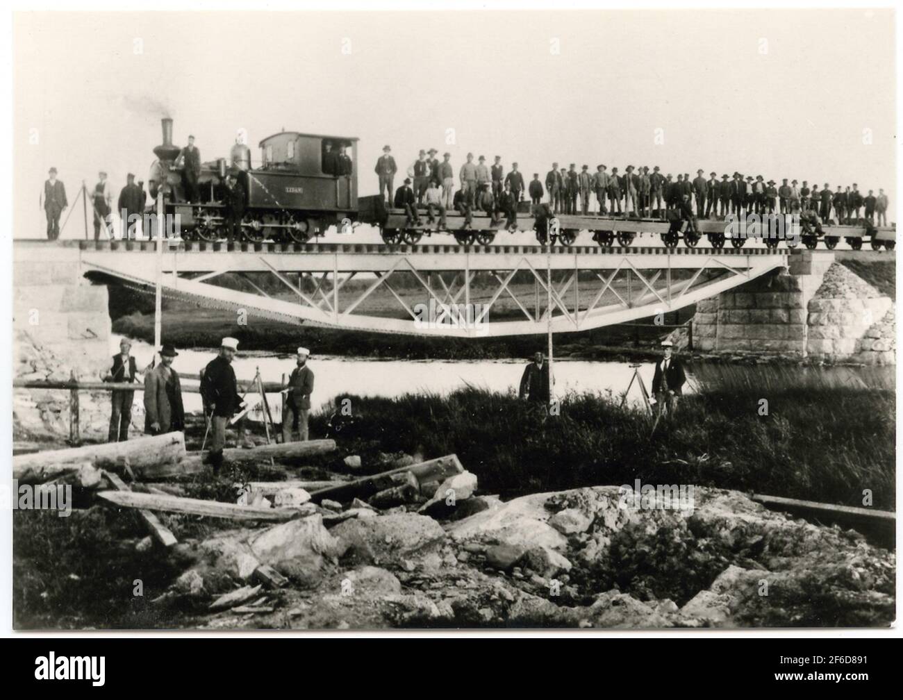 Lidköping-Håkantorps railroad HLJ Lok 7 "Lidan" from the test of the ...