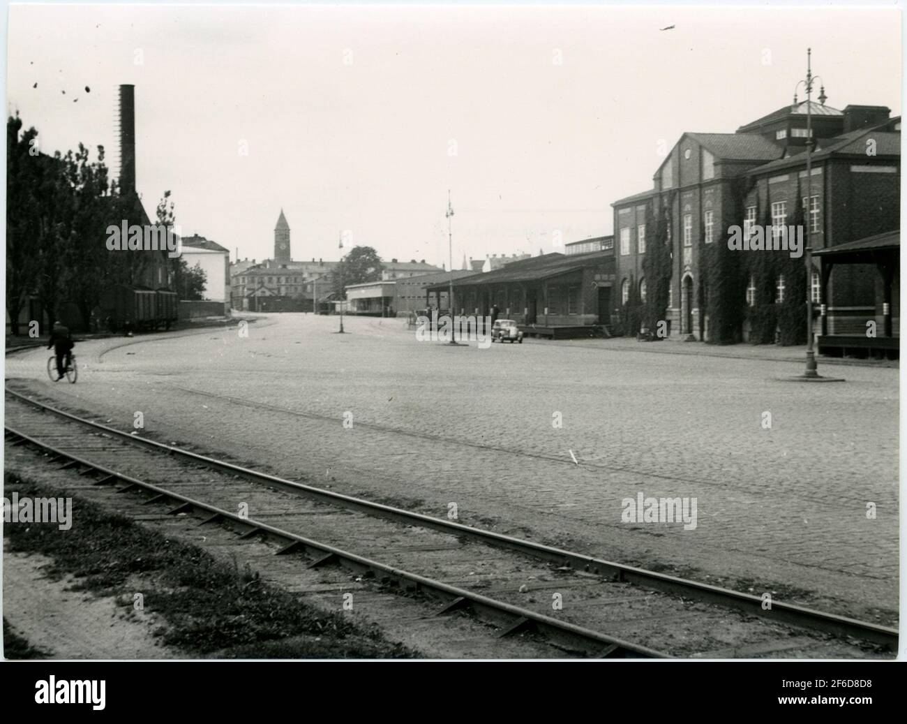 The harbor track Stock Photo - Alamy