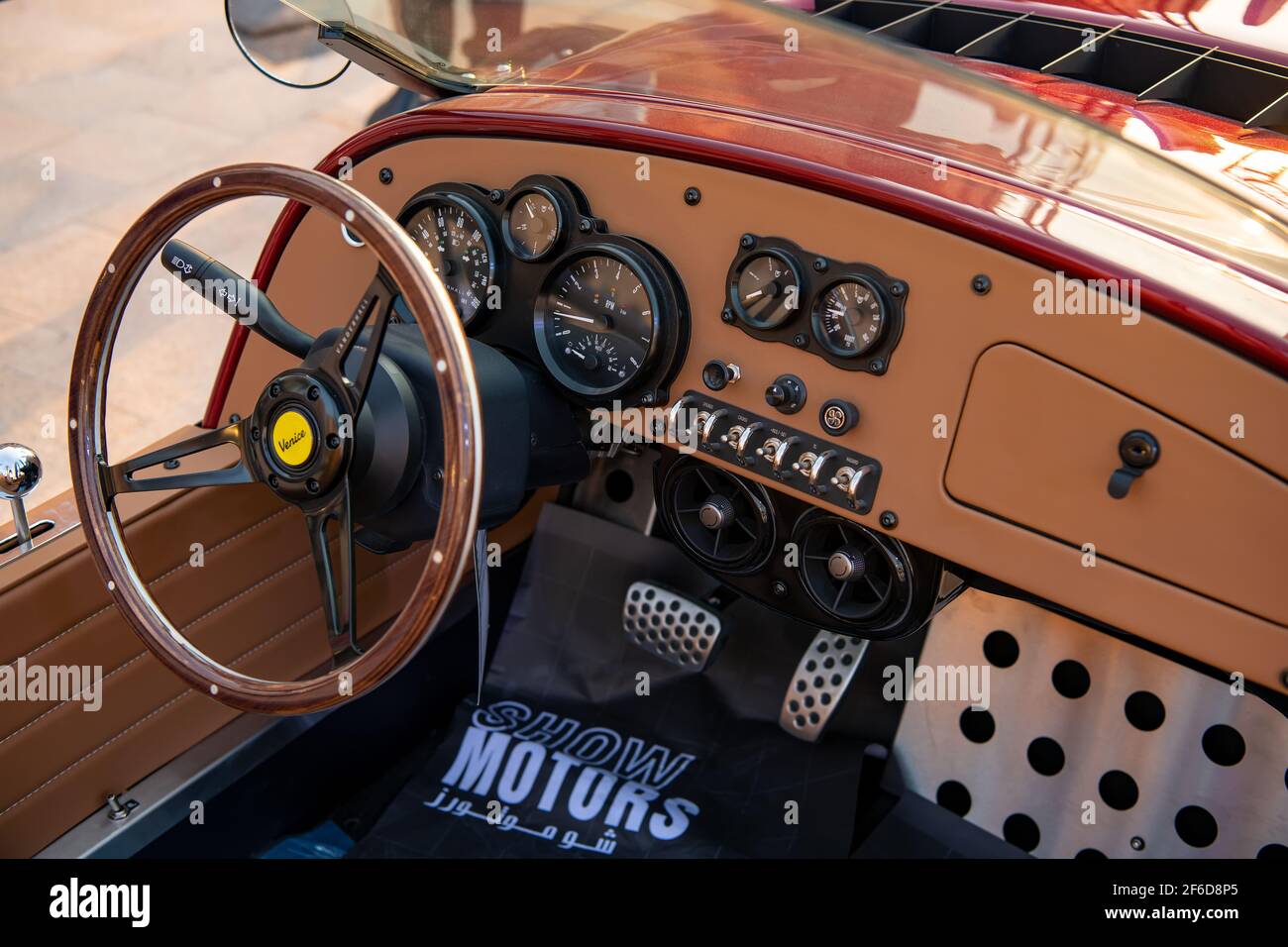 The Vanderhall Venice three-wheeler vehicle motorcycle or a racy sports ...