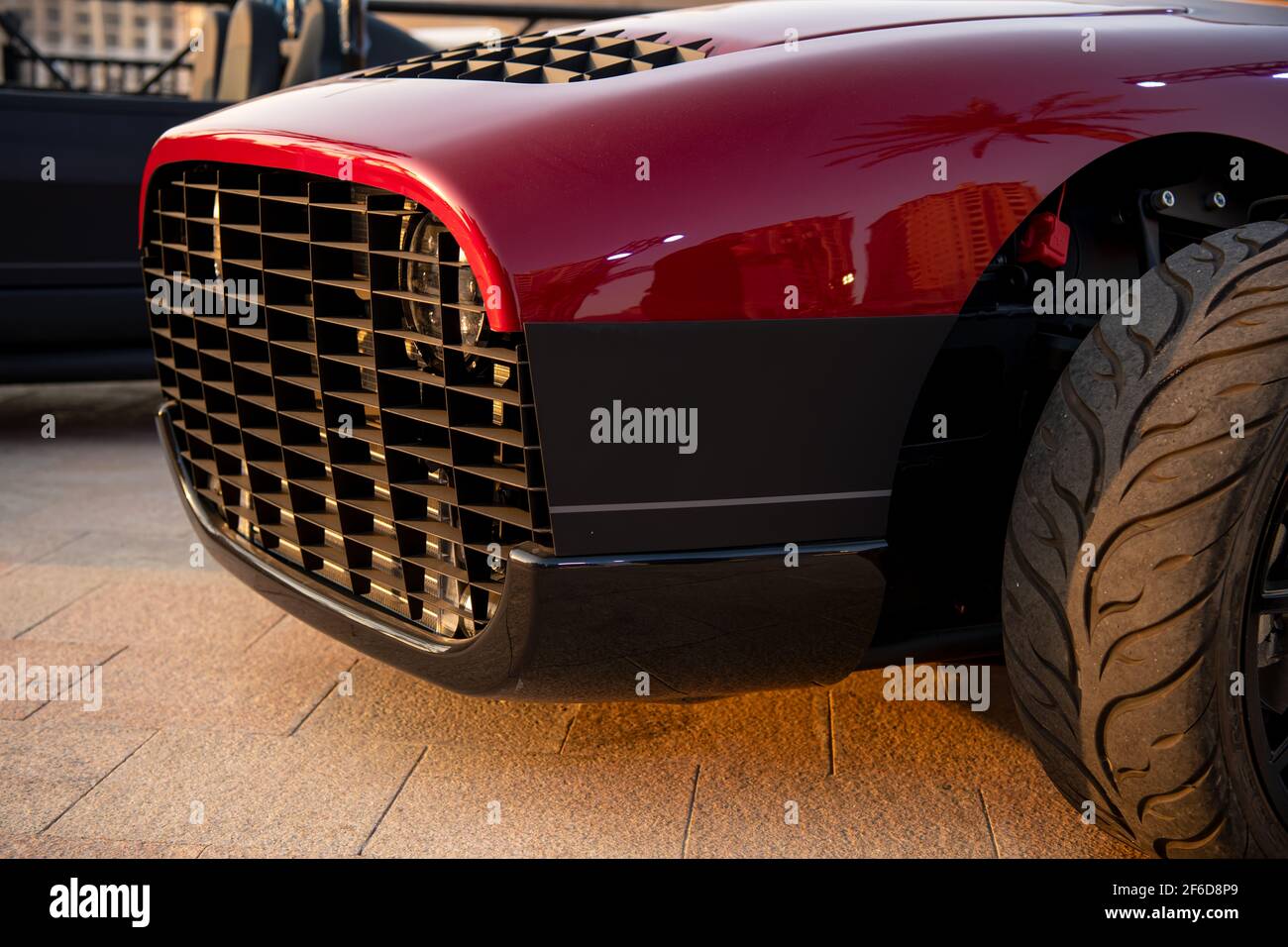 Red three wheeler hi-res stock photography and images - Alamy