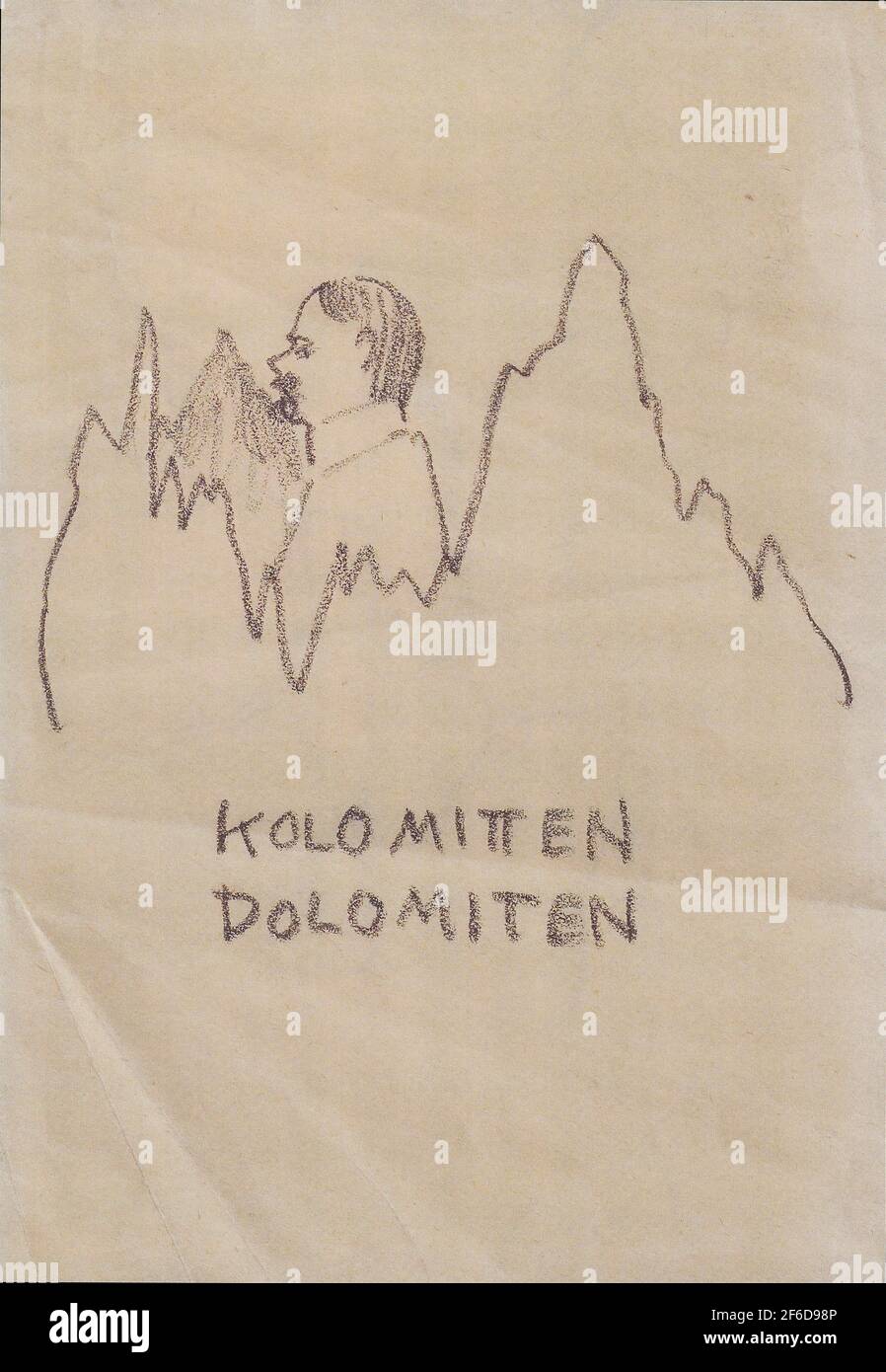Koloman Moser - Kolo Middle Dolomites C 1912 Stock Photo - Alamy