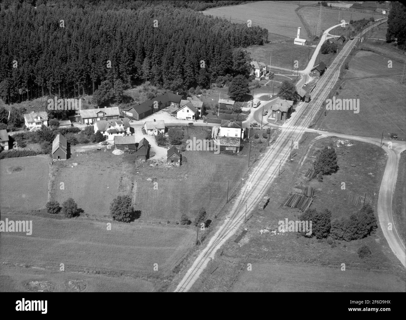 Aerial view of station Stock Photo - Alamy