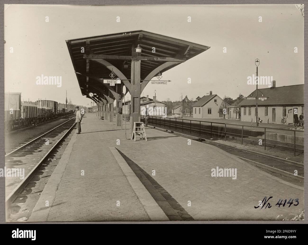 The station area in Ängelholm Stock Photo - Alamy