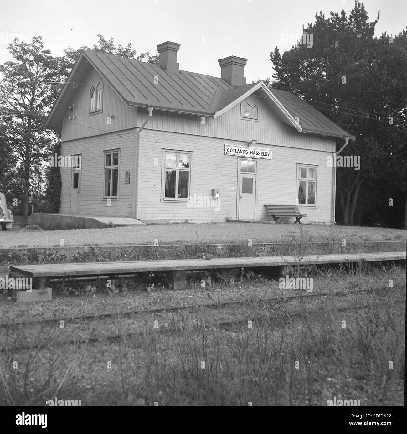 Gotland's Hässelby Station in Dalhem Stock Photo - Alamy