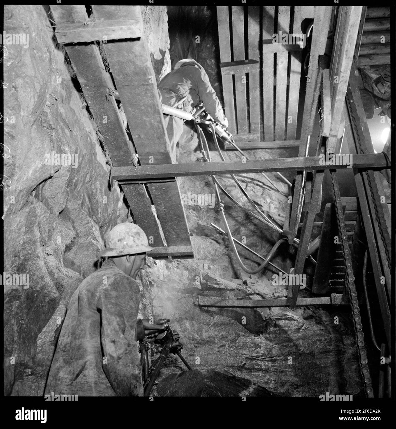 Rock drillers at work Stock Photo - Alamy